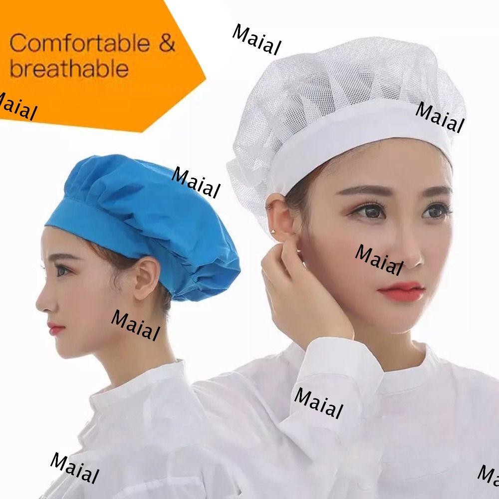 MAIAL Chef Cap, Bundled Hair Food Service Cook Hat, Chic Work Headband ...