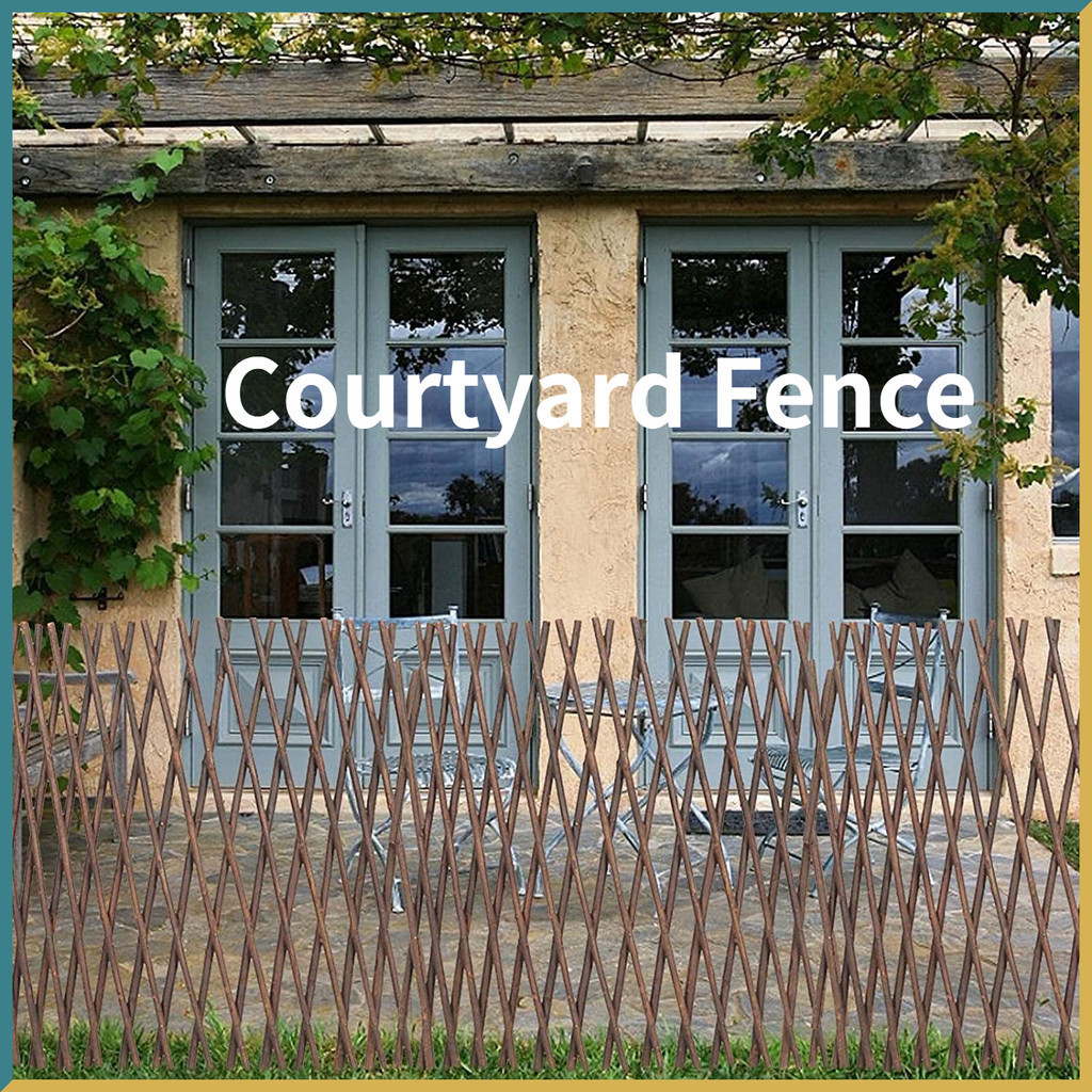 Retractable Garden Lattice Fence Expandable Trellis Fence Plant Flower ...
