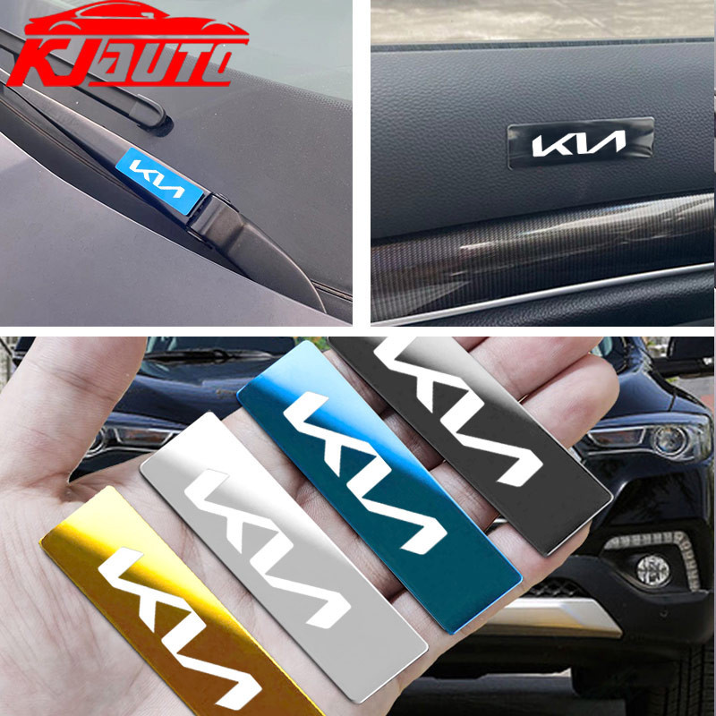 New KIA Car Body Fender Side Metal Emblem Sticker Auto Window ...