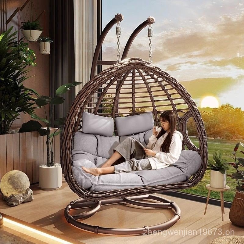 Outdoor Swing Nacelle Chair Courtyard Double Glider Home Balcony Indoor ...