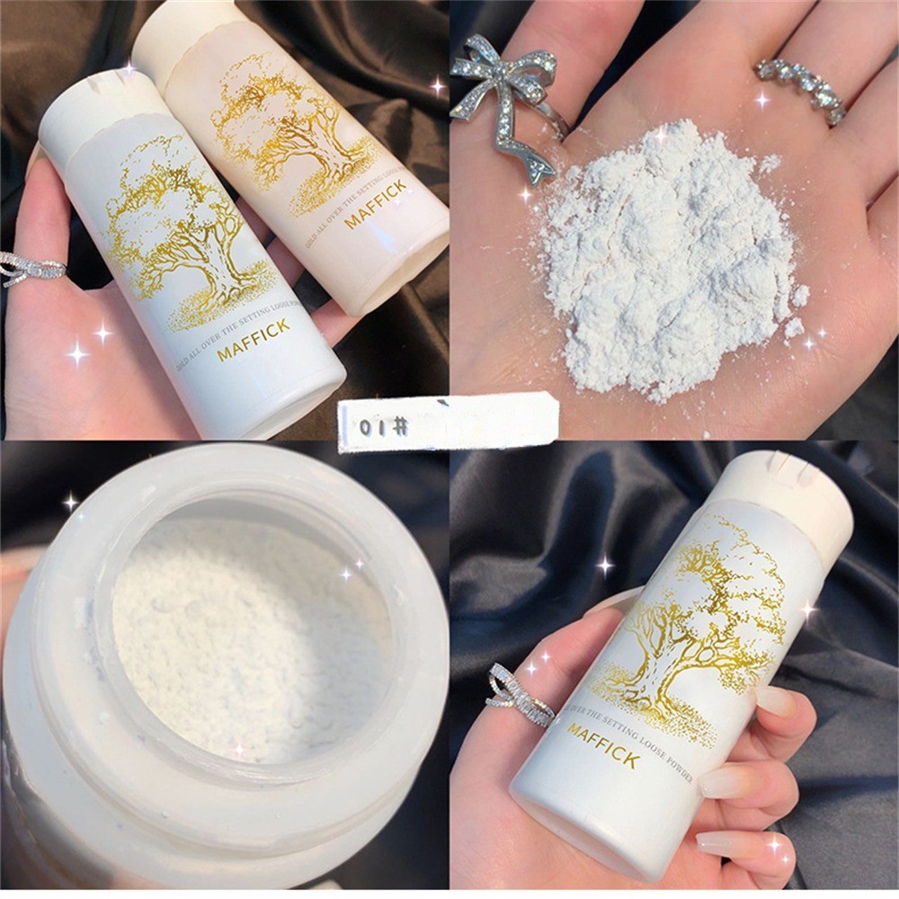MAFFICK Loose Powder Oil Control Waterproof Concealer Setting Powder ...