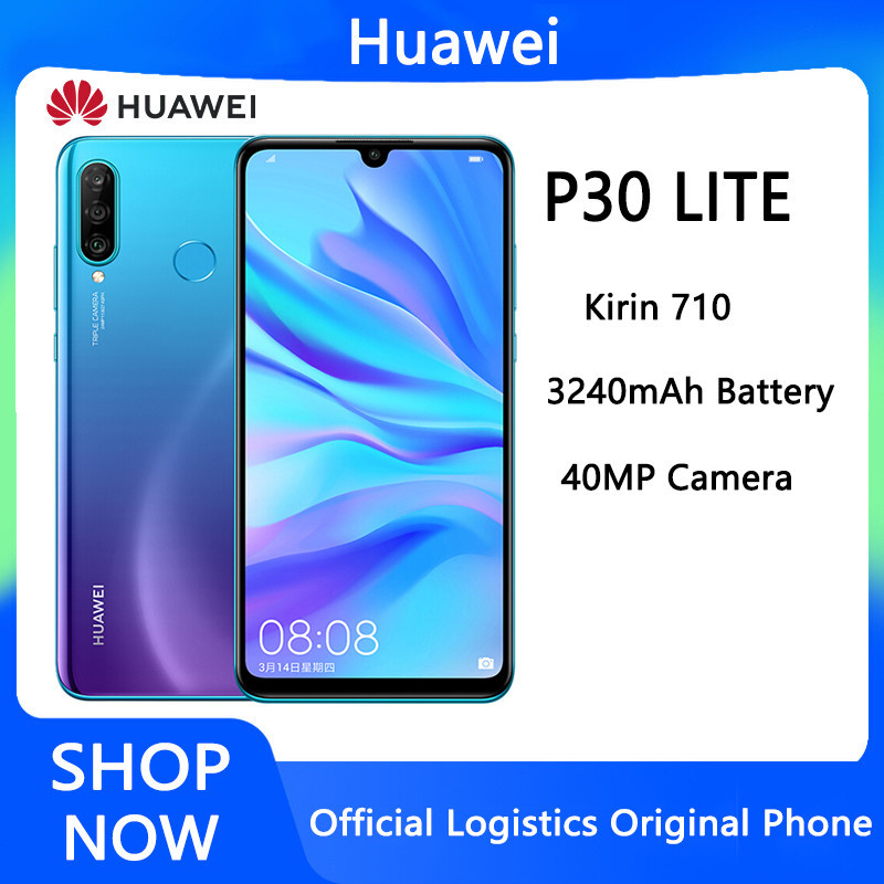 Huawei P30 Lite Smartphone Googleplay Cellphone 4GB RAM 128GB ROM 32MP Kirin 710 NFC Mobile ...