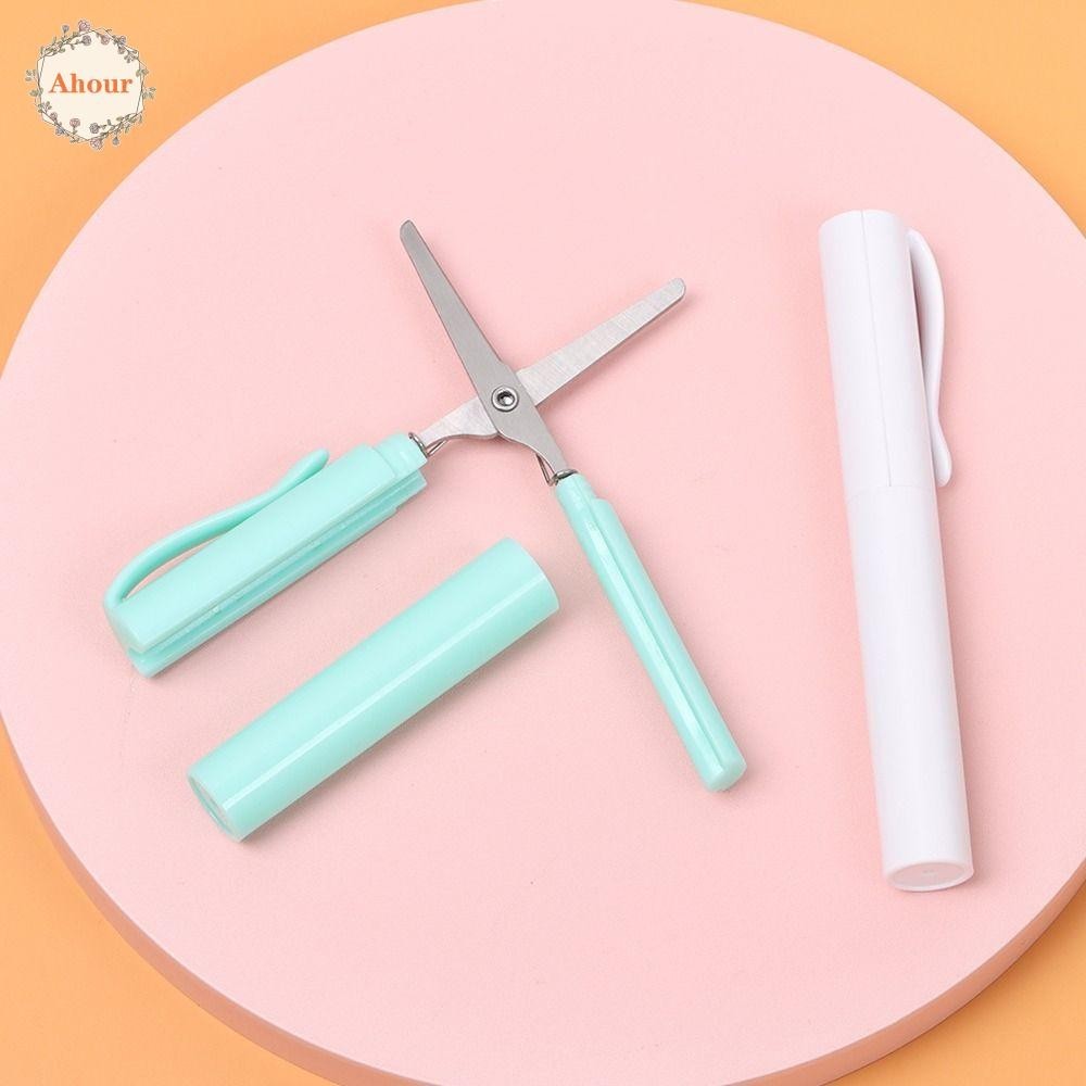AHOUR Handcraft Scissor Kids Portable Paper-Cutting Stationary Student ...