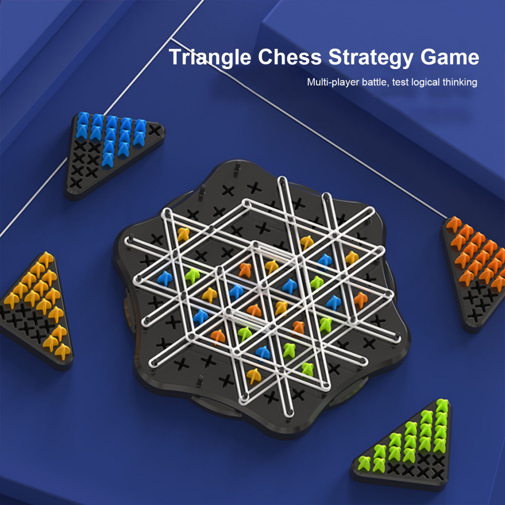 Toddlers Board Game Triangle Chess Strategy Game Triangle Chess Board ...