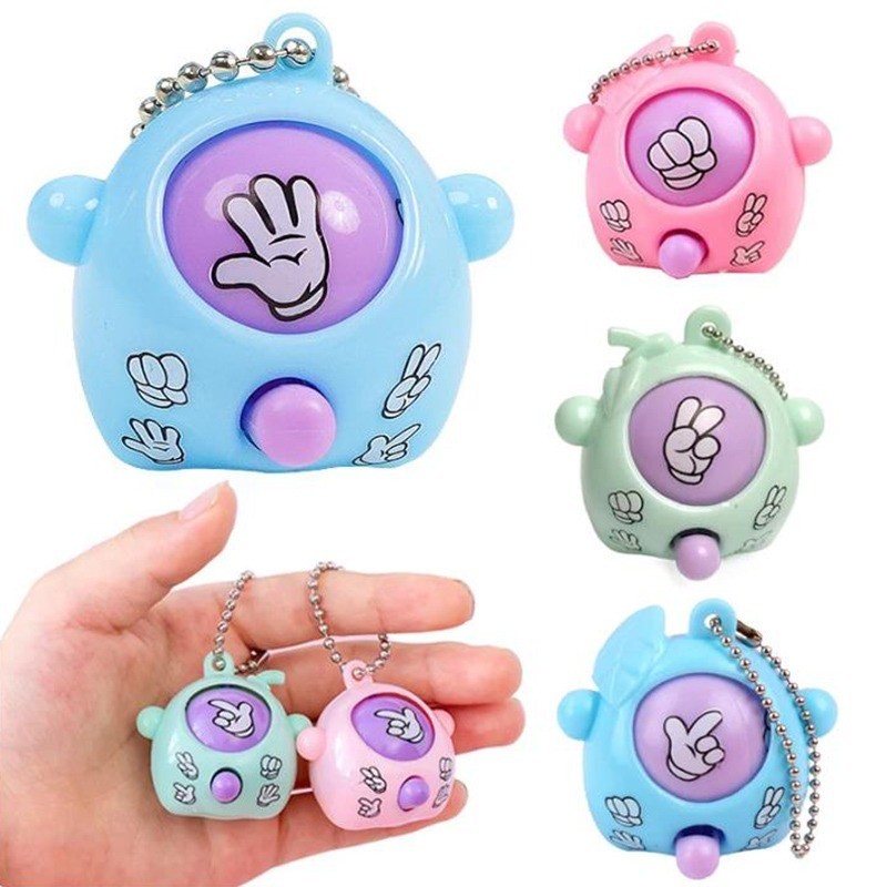 Fun Guessing Egg Keychain Pendant/Mini Rock-Paper-Scissors Keyring Toy ...