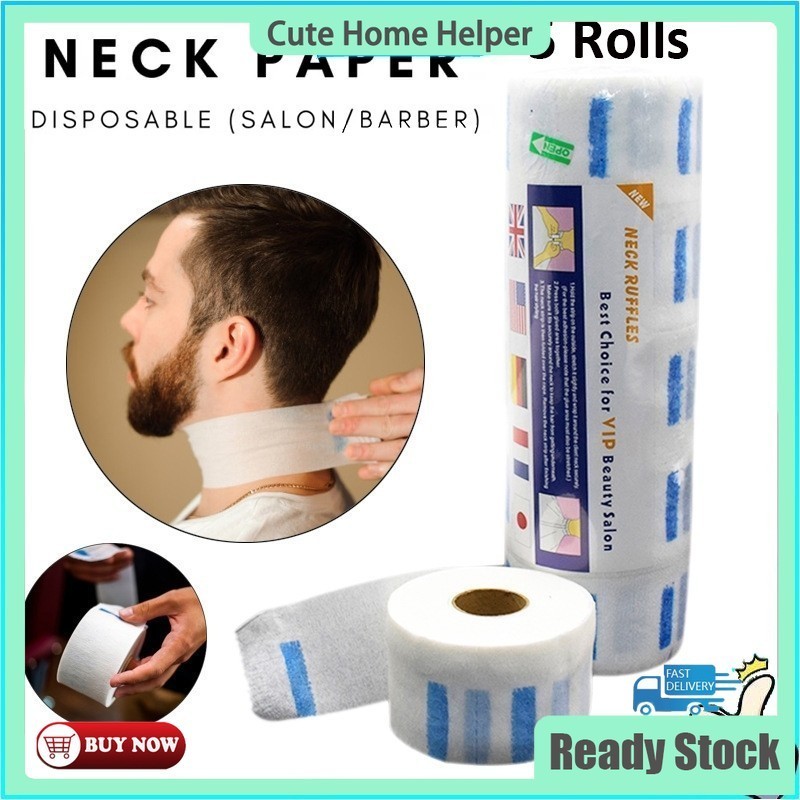5 Rolls Neck Tissue Paper Ruffles for Salons Barbershop Professional ...