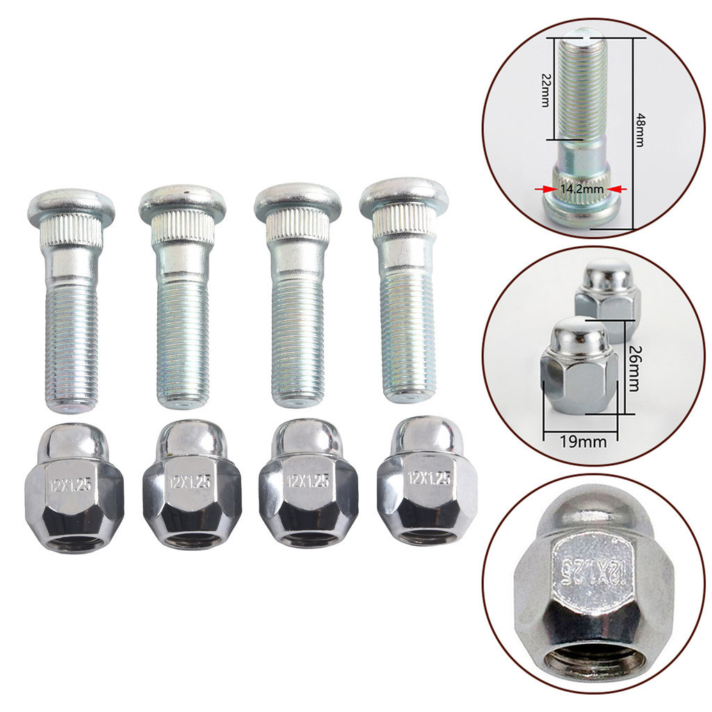 Easy Install Wheel Hub Bolt Stud & Nut Set for Forester 2009 2019 Set of 4 Studs | Shopee ...
