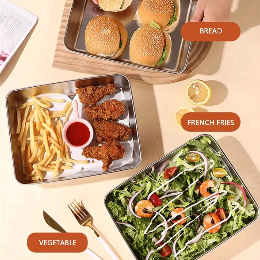 304 Stainless Steel Fresh Keeping Box Food Storage Container Stainless ...