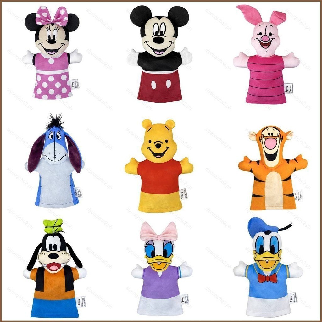 sy Disney Cartoon Plush Hand Puppets Baby Educational Toys Winnie Tiger ...