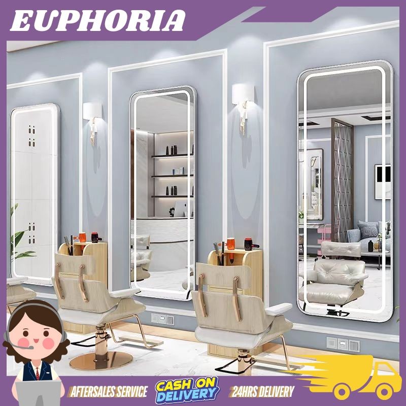 Barber LED Mirror 3Colors Bathroom Mirror With light Wall-Mounted Smart ...