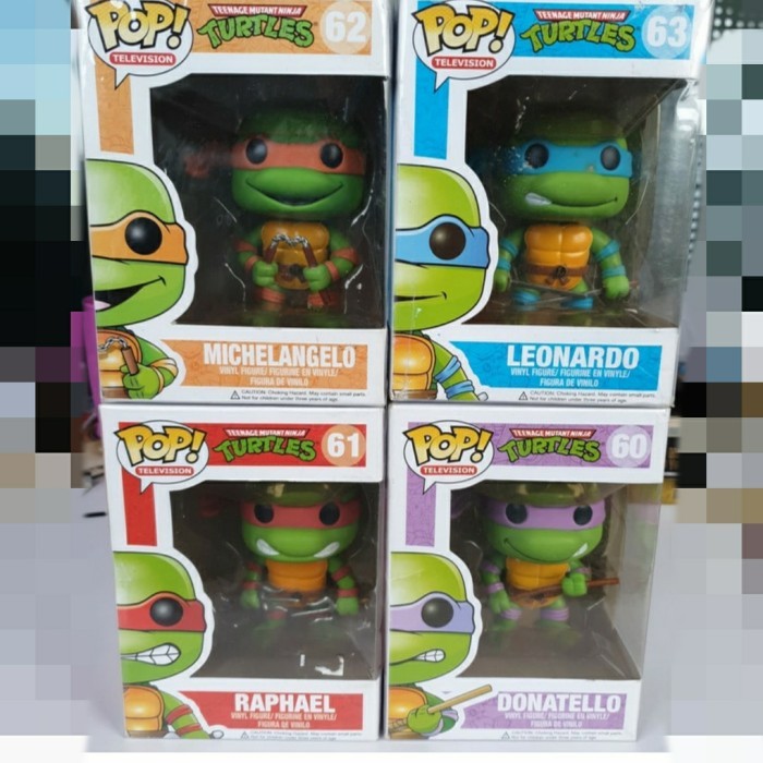 Funko Pop Teenage Mutant Ninja Turtle Set Of 4 Pcs | Shopee Philippines
