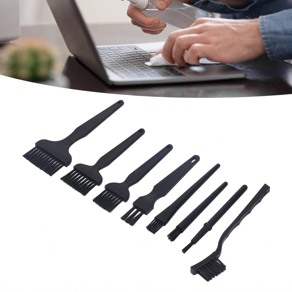 Ujewndju 8Pcs Non Static Brushes Portable Plastic Handle ABS Computer ...