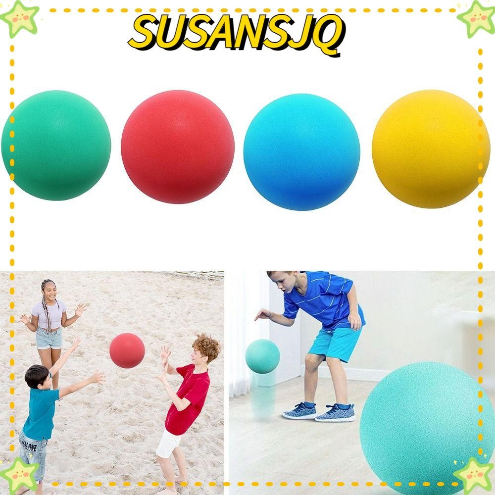 SUSANSJQ Silent Basketball, Easy to Grip Foam Bouncing Basketball ...