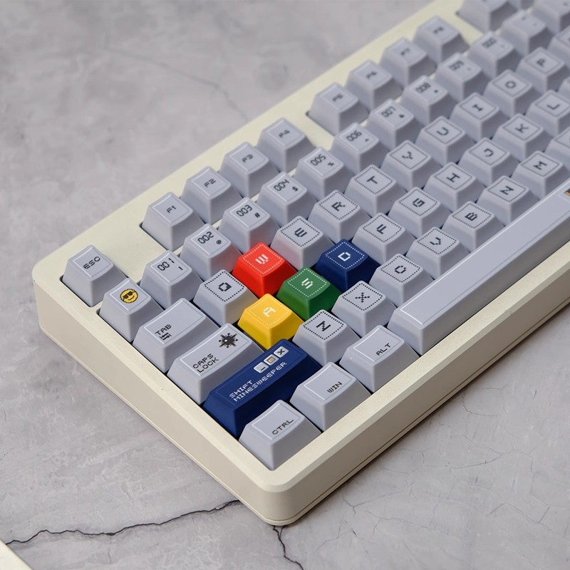 【Keycap Only】Minesweeper Theme Keycap 143 Keys Cherry Profile PBT Dye ...