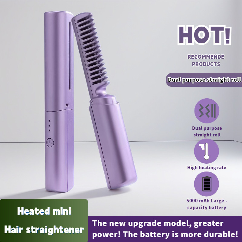 Straight Hair Comb 2 in 1 Upgrade version Wireless Hair Straightener ...