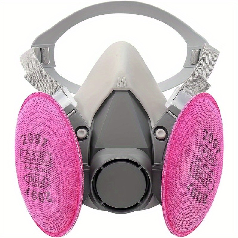 Reusable Respirator Mask 2091, Pull-On Closure, Plastic & Rubber ...