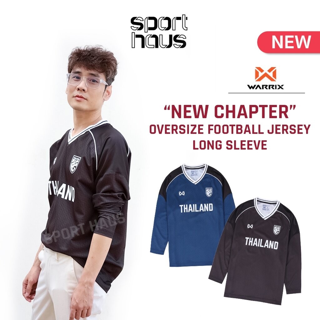 ! WARRIX Oversize Football Jersey Long Sleeve New Chapter Thailand ...