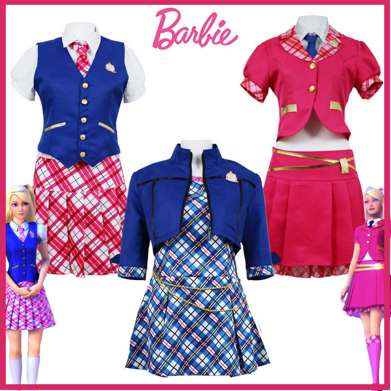 ZST Barbie Charm Stunning Princess School Uniform Cosplay Dress Role ...