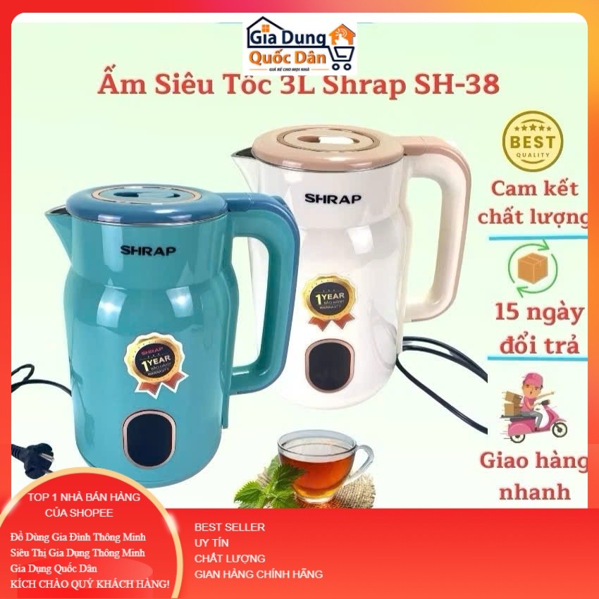 Sharp electric kettle 3L capacity 1500w Capacity Automatically shuts ...