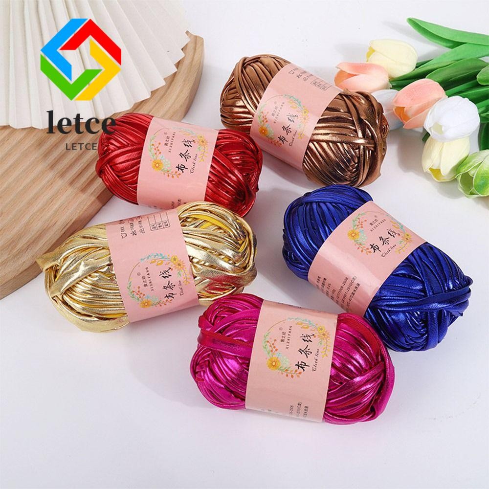 LETCE Crochet Yarn, Magic Color Shiny Yarn Ball, Novel Functional ...