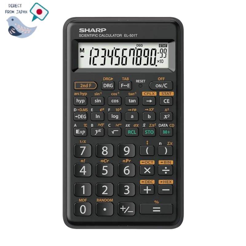 SHARP Scientific Calculator – Simple & Compact with 73 Functions, Entry-Level Pythagorean Model ...