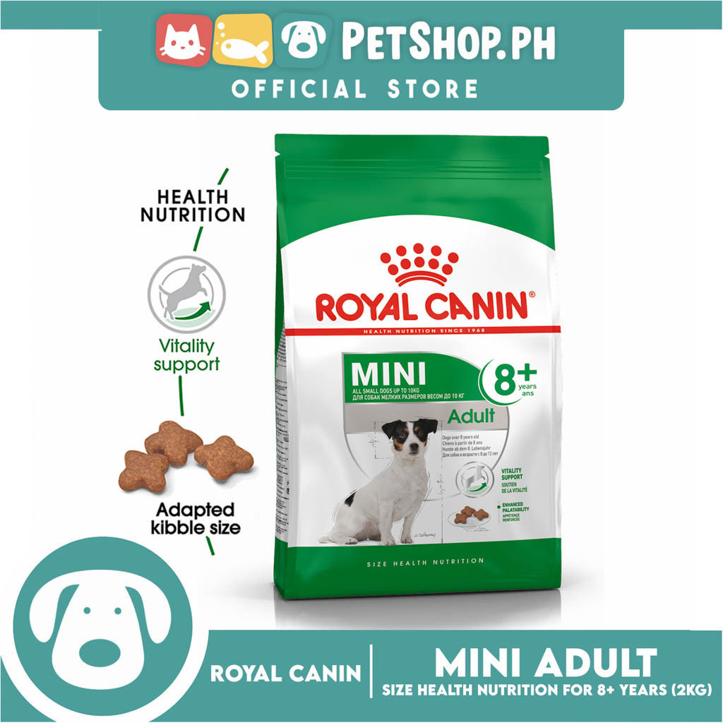 Royal Canin Size Health Nutrition Mini Adult 8+ Years Dry Dog Food 2kg | Shopee Philippines