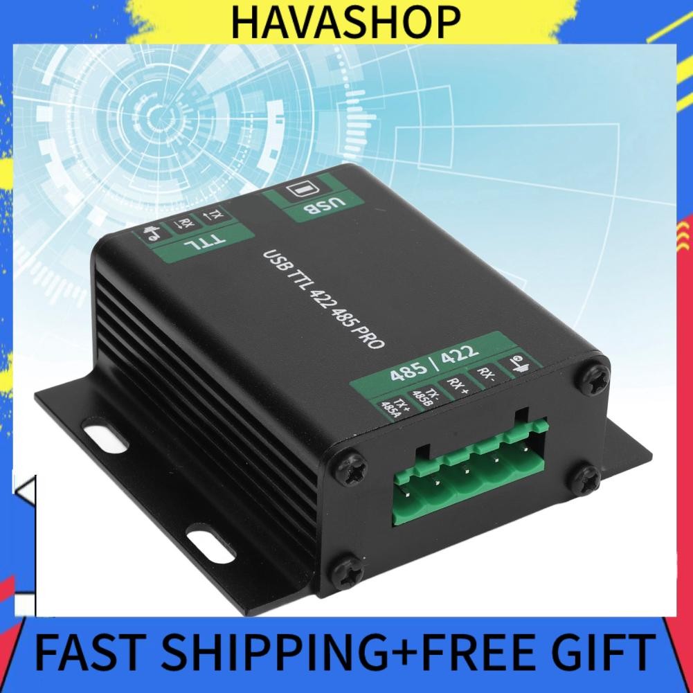 Havashop Industrial Isolated Serial Module USB to RS422 RS485 TTL (UART) and RS422/RS485 Adapter ...