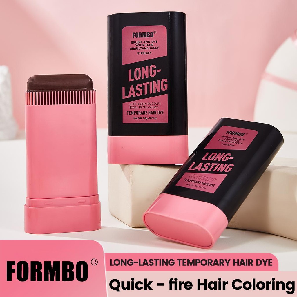Hair dye stick disposable gray hair coverage non-damaging hair care ...