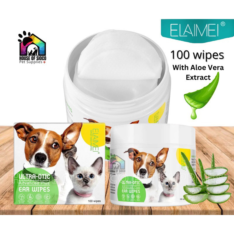 Elaimei Pet Ear Wipes Ultra-Otic Advance (100wipes) | Shopee Philippines