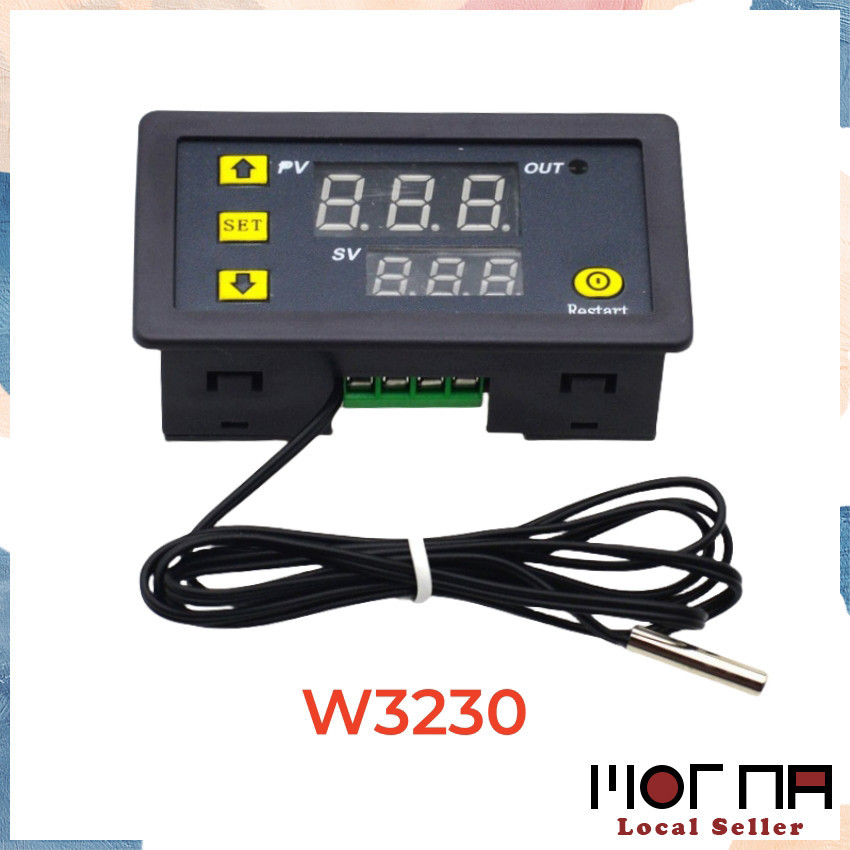 W3230 DC 12V AC 110V-220V Temperature Controller With Digital Display For Water Tanks ...