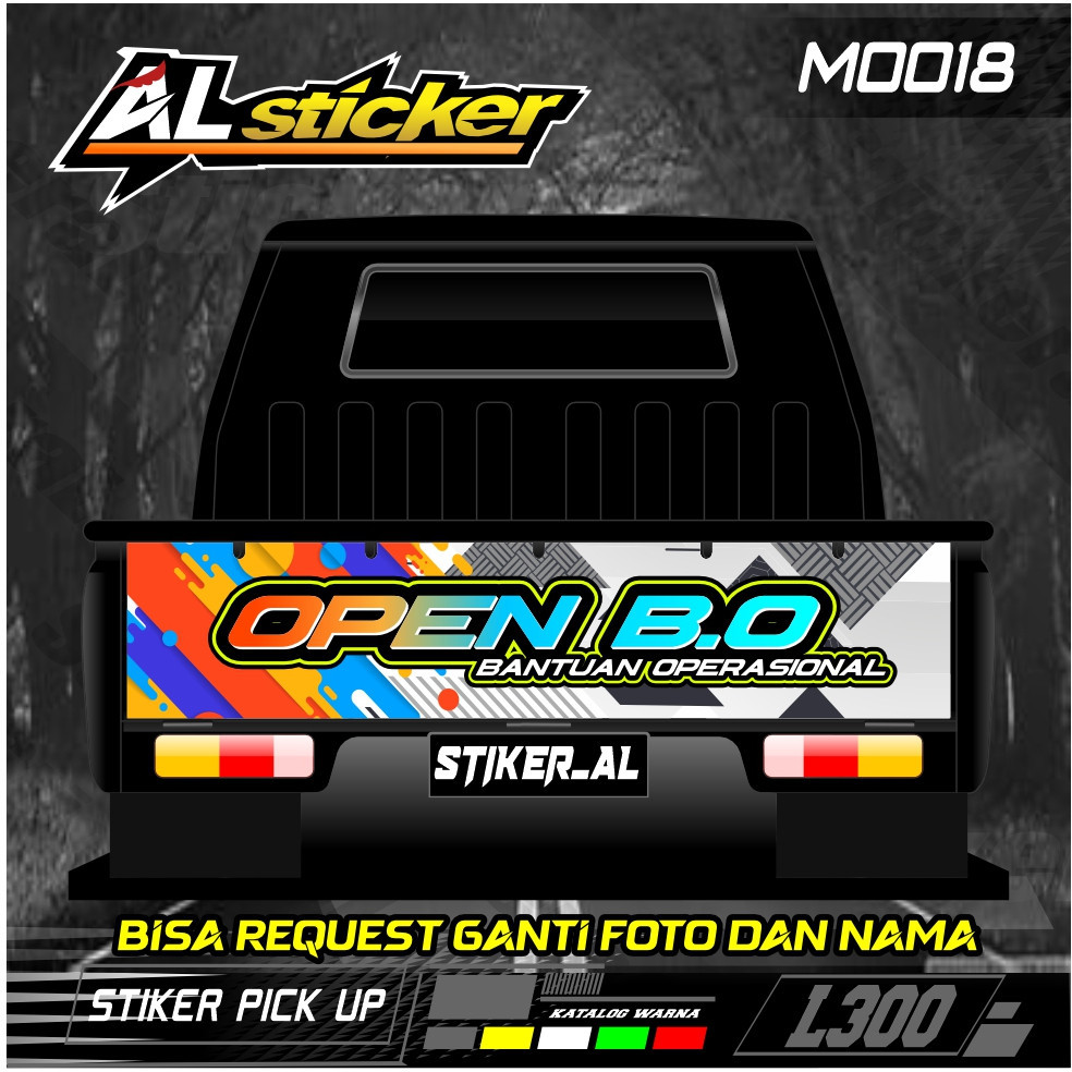 Opem BA Rear Door Pick Up Sticker L300, Mega Carry, Futura, T120ss ...