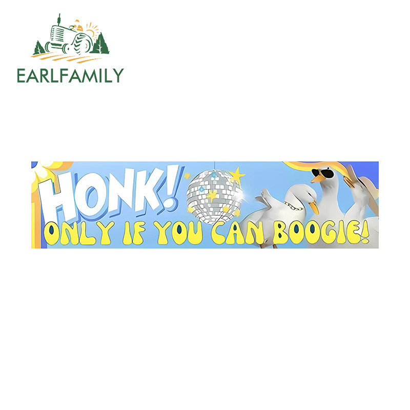 EARLFAMILY 13cm x 3.3cm Cartoon Slap Car Sticker Scratch-Proof Humorous ...