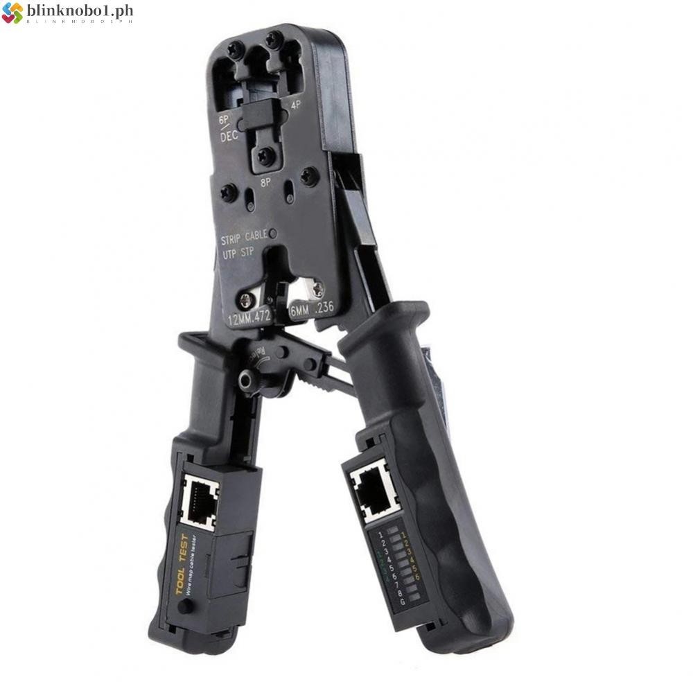 Compact LAN Cable Crimping Tool with Integrated Cable Tester Space ...