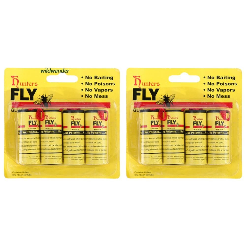 Indoor Outdoor Insect Trap Fly Killer Paper Strip - Non-Toxic and Easy ...