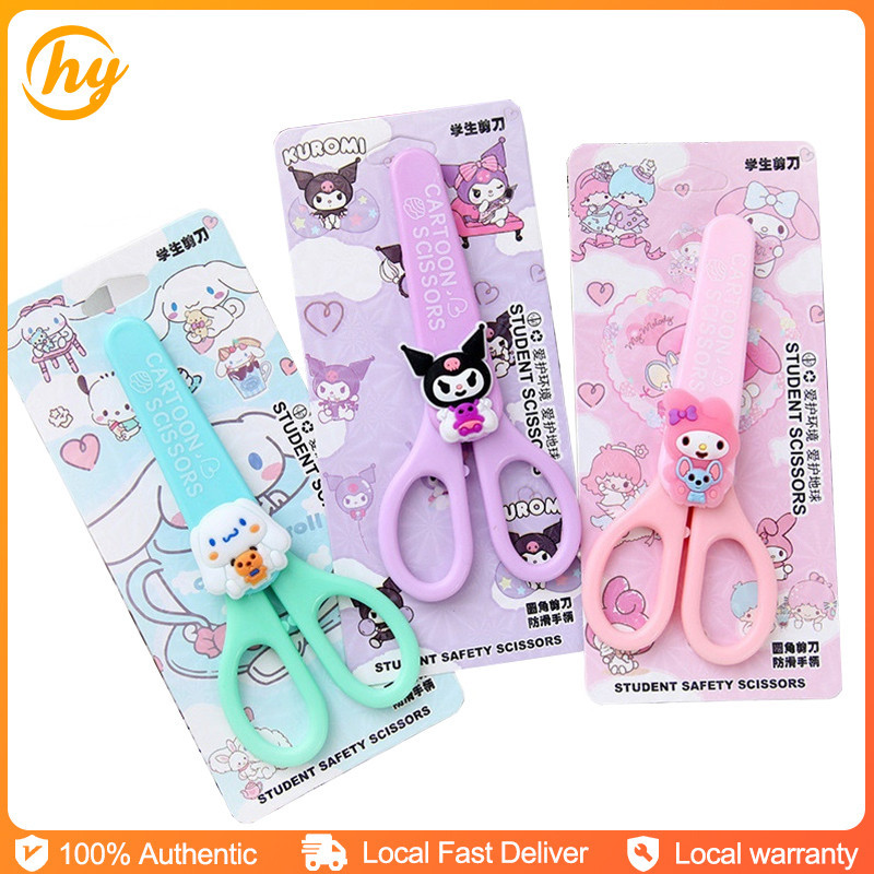 Sanrio Melody Series Children Scissors Cute Kuromi Safety Scissors With ...