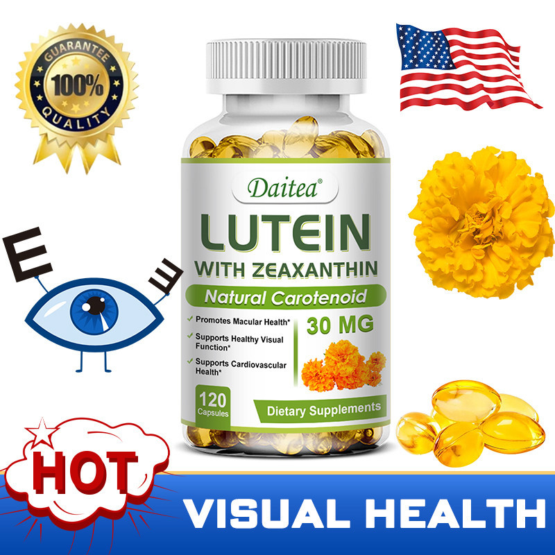 Lutein & Zeaxanthin 30 Mg | 120 Capsules | Eye Health Vitamins for ...