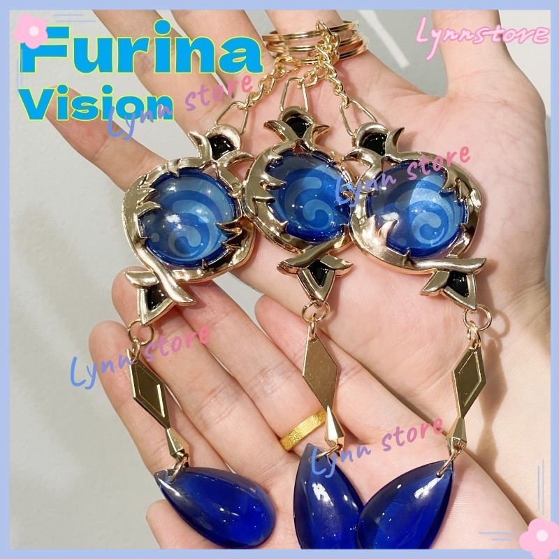 Genshin Impact Fontaine VISION Keychain FURINA Cosplay Keychain Double ...