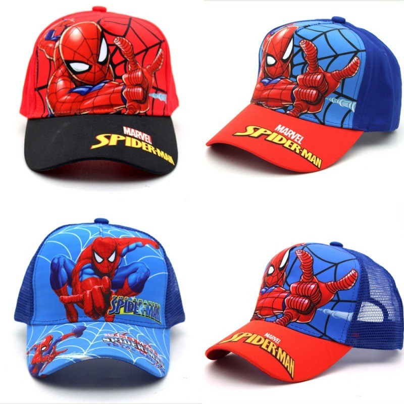 Marvel Spiderman Hats Kids Cartoon Spider Man Cap Boys Super Cute ...