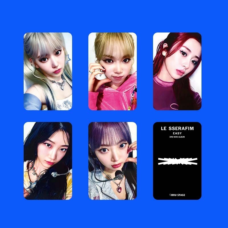 1-5pcs/set LE SSERAFIM 3rd mini Album EASY Photocards K4 POP M2U ALADIN ...