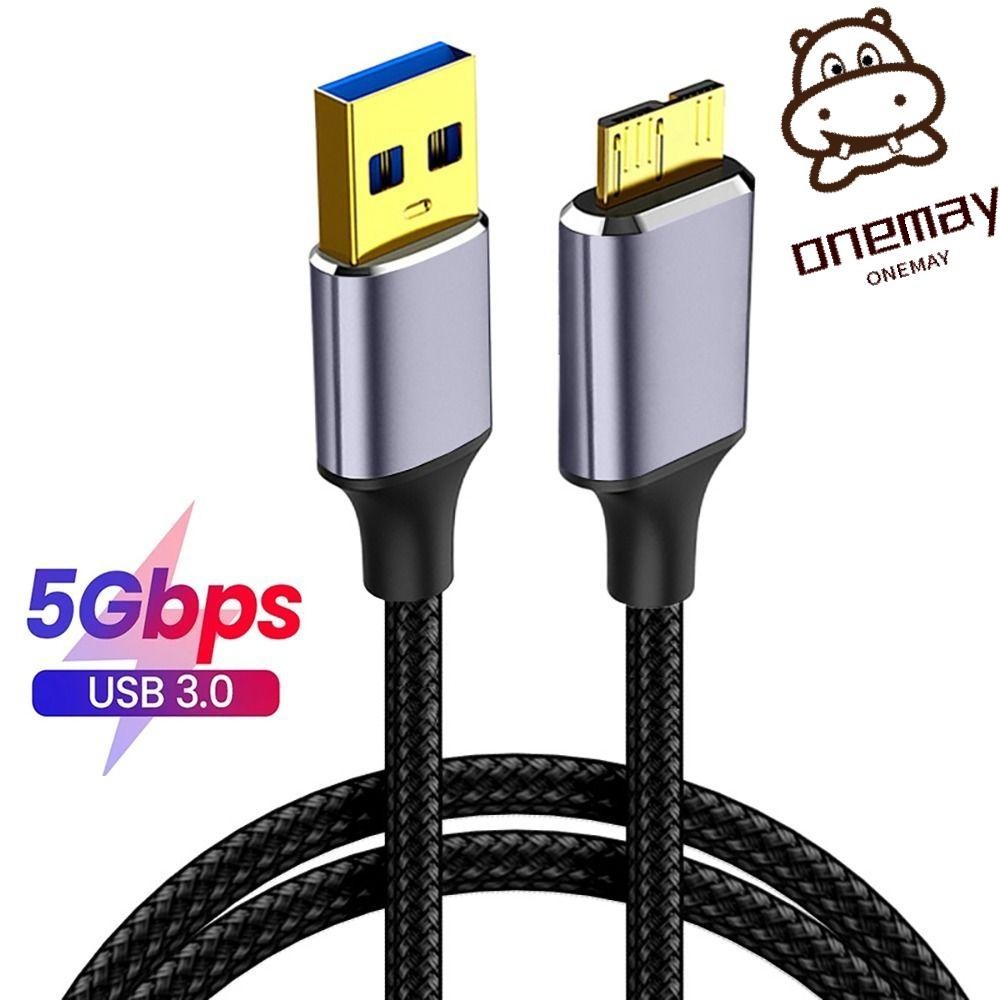 ONE-MAYSHOW USB 3.0 Type-A to Micro B Cable, High Speed 1m/2m Data Cord, 5Gbps Laptop Computer ...