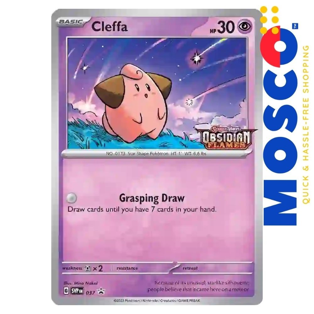 Cleffa - SVP037 Pre-release Obsidian Flames | Pokemon TCG | Shopee ...