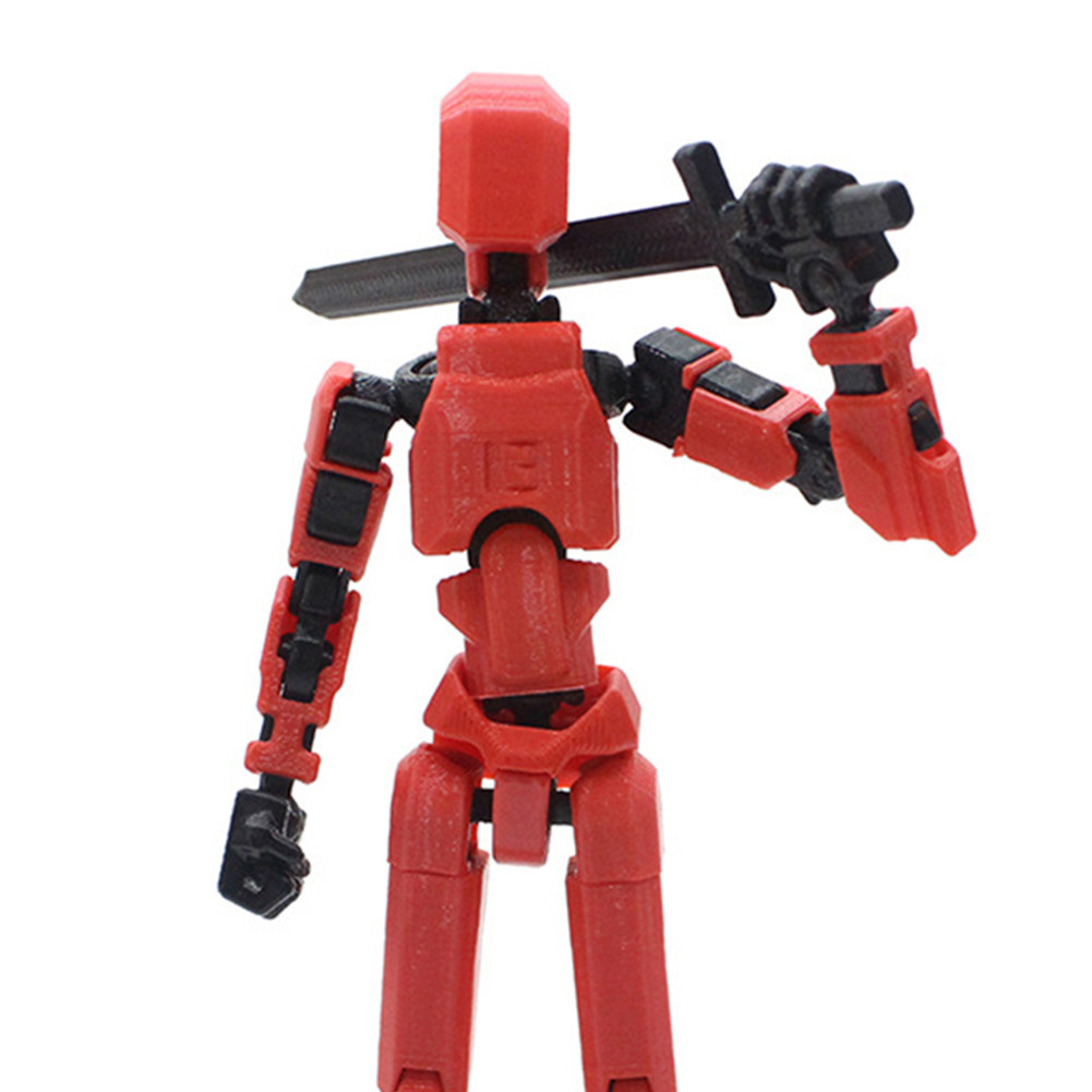 4Pcs 3D Printed Multi-Jointed Movable Robot Lucky-13 Robot Dummy Home ...