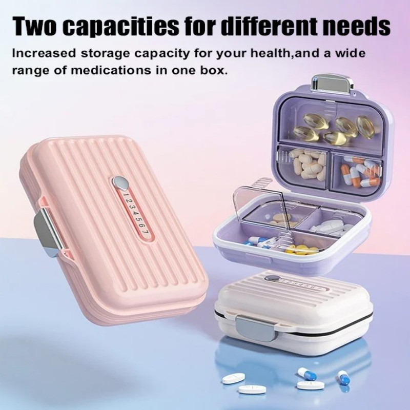 Multi-functional Portable Divided Storage Box/Pill Box 7 Days Medicine ...