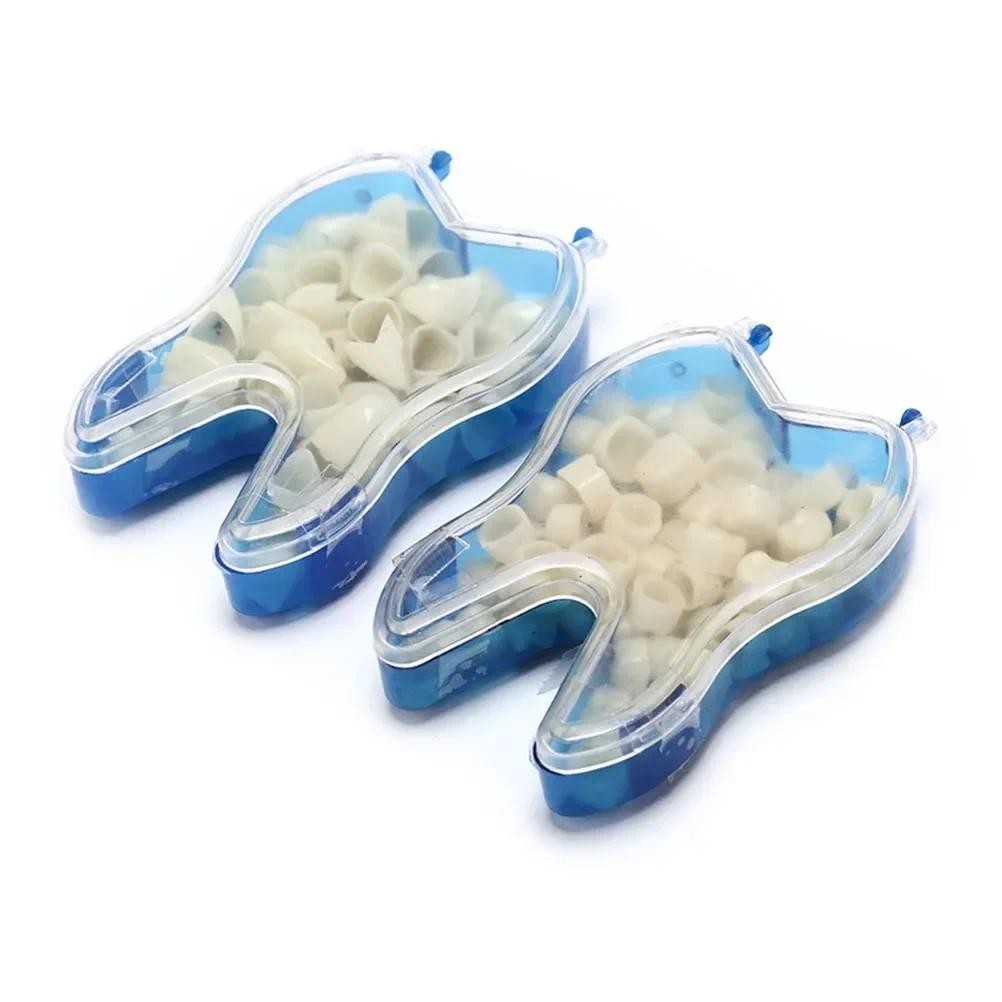 50Pcs/Box Dental Crowns Resin Realistic Dental Crowns Porcelain ...