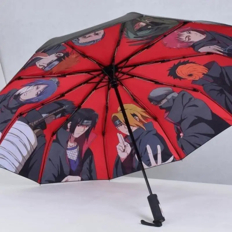 Naruto Akatsuki Fold Umbrella Anime Automatic Opening Closing New ...