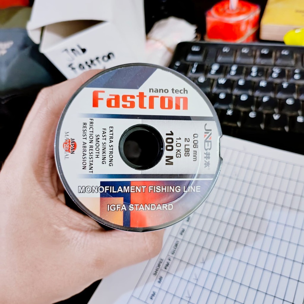 Jnb Fastron 100m Conecting Kenur Fishing String From Japan Gray Color ...