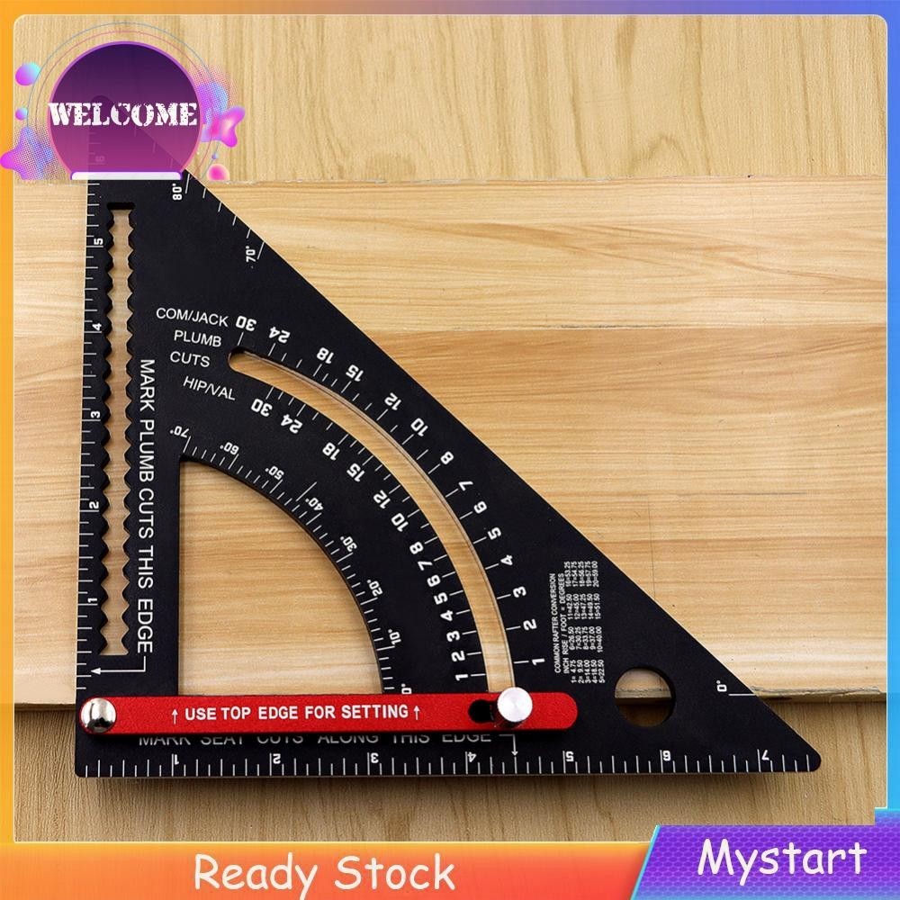 Angle Protractor Aluminum Alloy Scribe Triangle Ruler for Building ...