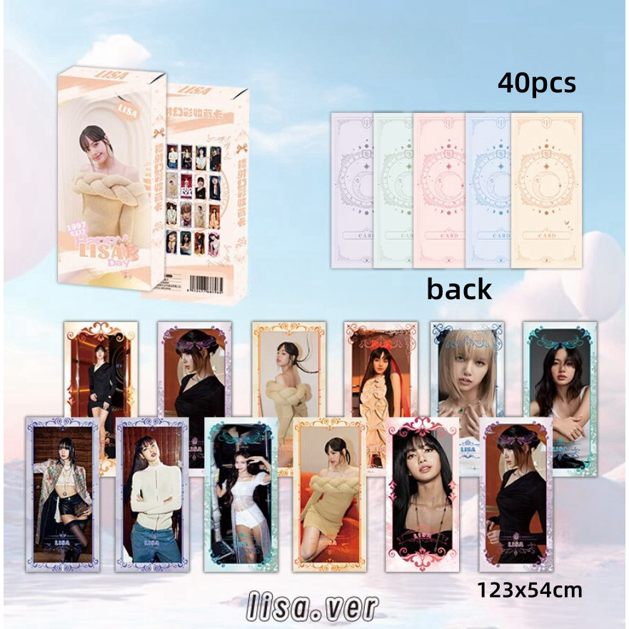 40pcs/box EN ILLIT Laser Hologram Photocards (G)I-DLE Stray Kids AESPA ...
