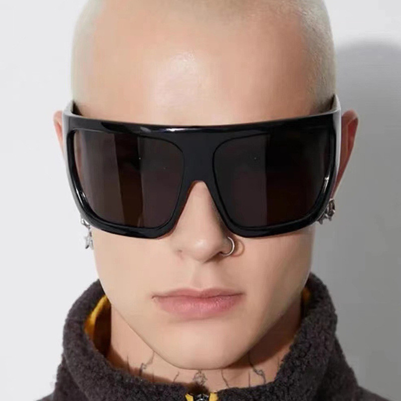 New Oversized Mask Sunglasses Eye Protection Fashion Glasses Outdoor UV ...