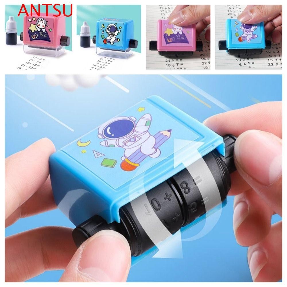 ANTSU Children Math Stamp, Cartoon Number Roller Arithmetic Seal ...